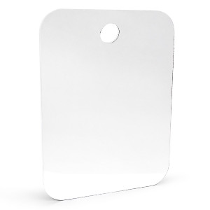 QSHAVE Fogless Shower Mirror Large Size with Suction Hook and Adhesive Hook Perfect for Shaving