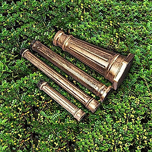 Lights Outdoor 3-Lights Country Vintage Metal Street Lights Courtyard Glass Lantern High Pole Path Column Lamp E27 Exterior Pillar Lantern IP55 Waterproof Park Community Lawn Post Light Stadium