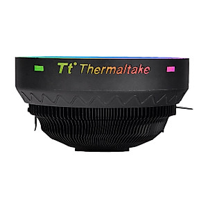 Thermaltake UX100 5V Motherboard ARGB Sync 16.8 Million Colors 15 Addressable LED Intel/AM5/AMD Universal Socket (LGA 1200) Hydraulic Bearing 65W CPU Cooler CL-P064-AL12SW-A