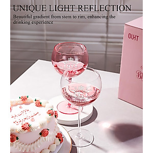 OUHT 50th Birthday Gifts for Her-50th Birthday Wine Glasses Gift Set,Cool Wine Gifts for 50 Years Old Bday Gifts Idea for Women, Friends, Daughter, Sister, Mom