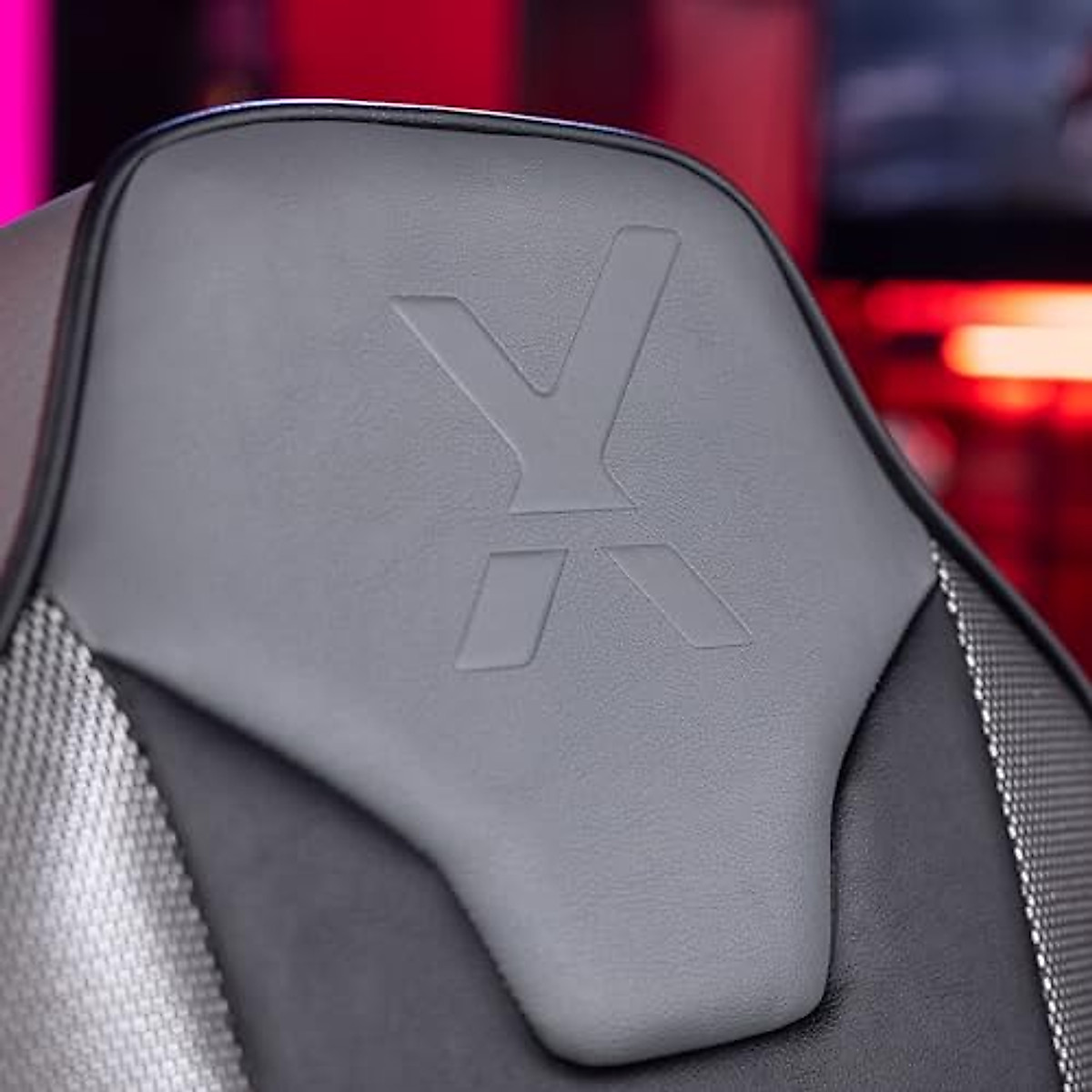 X-Rocker Cosmos RGB Floor Rocker - LED Gaming Chair for Comfortable & Immersive Gaming - Chair with Gaming System Compatibility & Easy Setup - Integrated Speakers & RGB Lighting