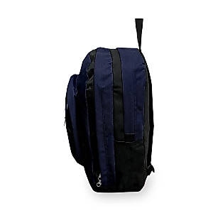 Everest Double Main Compartment Backpack, Navy, One Size