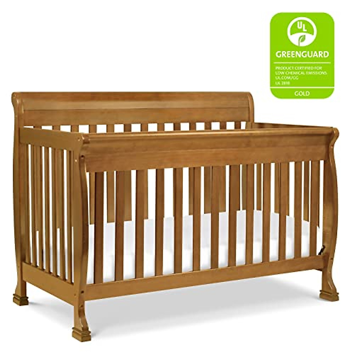 DaVinci Kalani 4-in-1 Convertible Crib in Chestnut, Greenguard Gold Certified