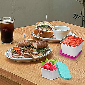 Stainless Steel Snack Containers for Kids,2.03oz/60ml Reusable Snack Container,Metal Food Storage Containers with Lid Snack Cups for Toddlers,for Lunch Boxes, Picnics and Travel and Kitchen Storage