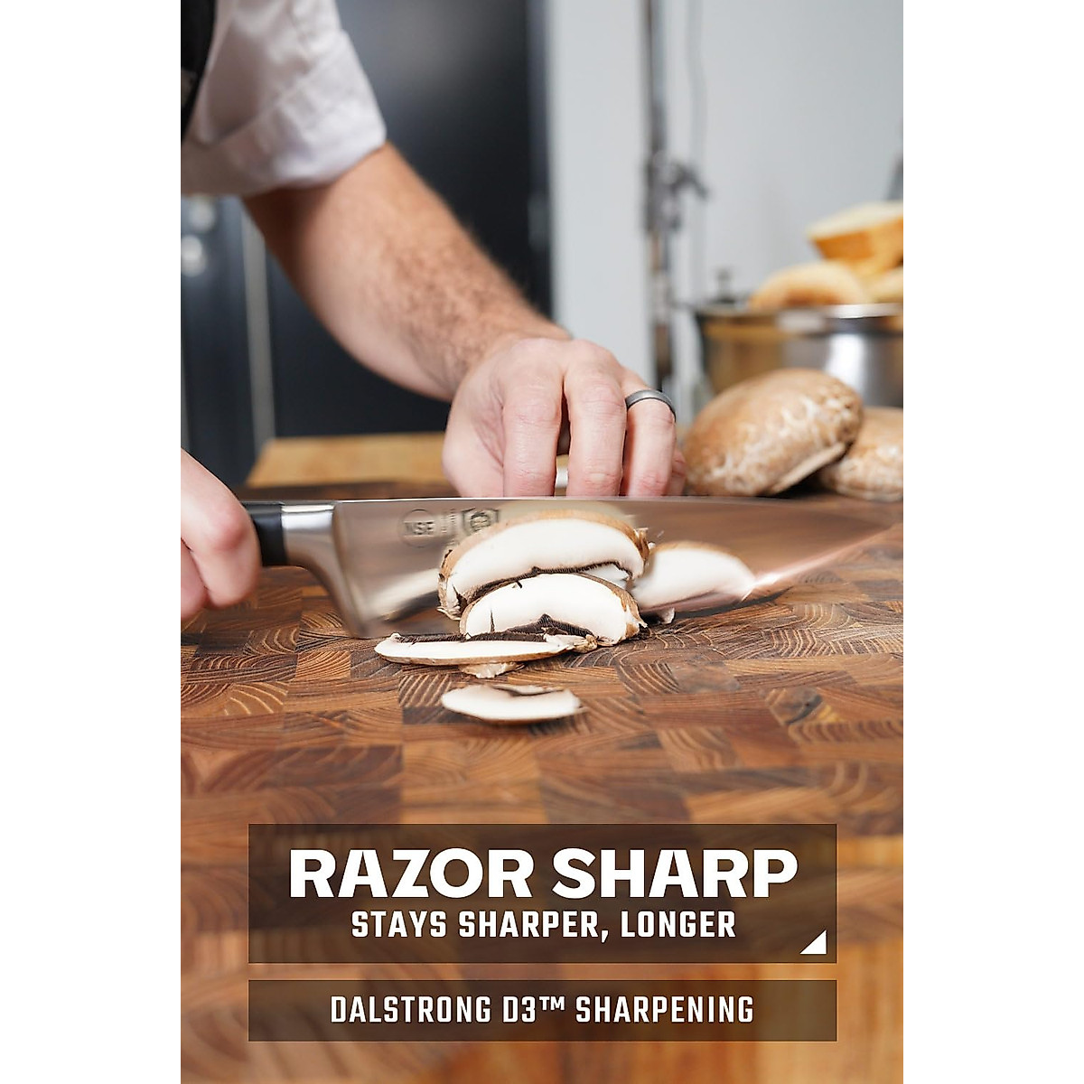 Dalstrong Gladiator Series Elite 3-Piece Knife Set W/Nomad Roll Bag & Individual Sheaths - Chef Essentials - Chef Knife, Santoku Knife, Paring Knife - G10 Handle - High Carbon German Steel