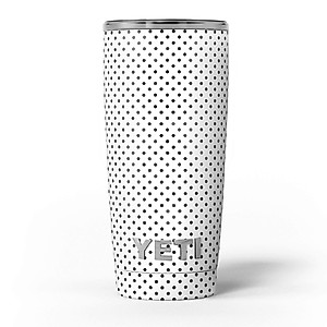 Design Skinz Black and Gray Fade Polka Dots - Skin Decal Vinyl Wrap Kit Compatible with The Yeti Rambler Cooler Tumbler Cups