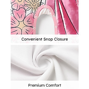 Disney Princess Aurora Baby Girls Romper: Long Sleeve White Ruffle Jumpsuit - Fall Baby Girl Clothes for Daily and Birthday Gift 3-6 Months