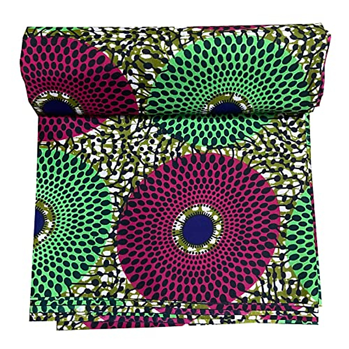 African Wax Prints Fabric New Ankara Bazin 6 Yards African Cloth for Party Dress (P067)