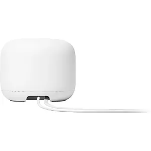 Google Nest Wifi - AC2200 (2nd Generation) Router and Add On Access Point Mesh Wi-Fi System (2-Pack, Snow)