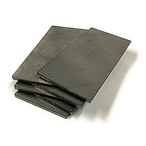Welding Coupons - 11 Gauge Mild Steel - 2 by 4 Inch (2"X4") - Multipacks - Made in USA - Weld Practice and Training for MIG, TIG, Stick, Arc, Gas and Brazing (6 Pack)