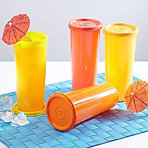 TP-640-T212 Tupperware Plastic Jumbo Tumblers (Set of 4)
