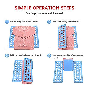 Shirt Folding Board t Shirts Clothes Folder 19" x 16" Adjustable T-Shirt Clothes Fast Folder Folding Board Laundry Organizer for Child US Stock