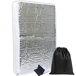 LATCH.IT Shower RV Skylight Insulator | V2.1 | Fits 14x22x2.75” Straight Skylight Inner Dome | RV Sunroof Skylight Cover w/Reflective Surface | Instant Energy Savings w/RV Vent Insulator!