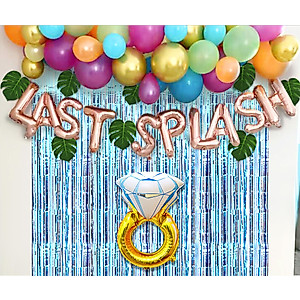 LaVenty Rose Gold Last Splash Bachelorette Party Decorations Mermaid Bridal Shower Decorations Pool Hawaiian Luau Beach Bachelorette Decorations Tropical Bridal Shower