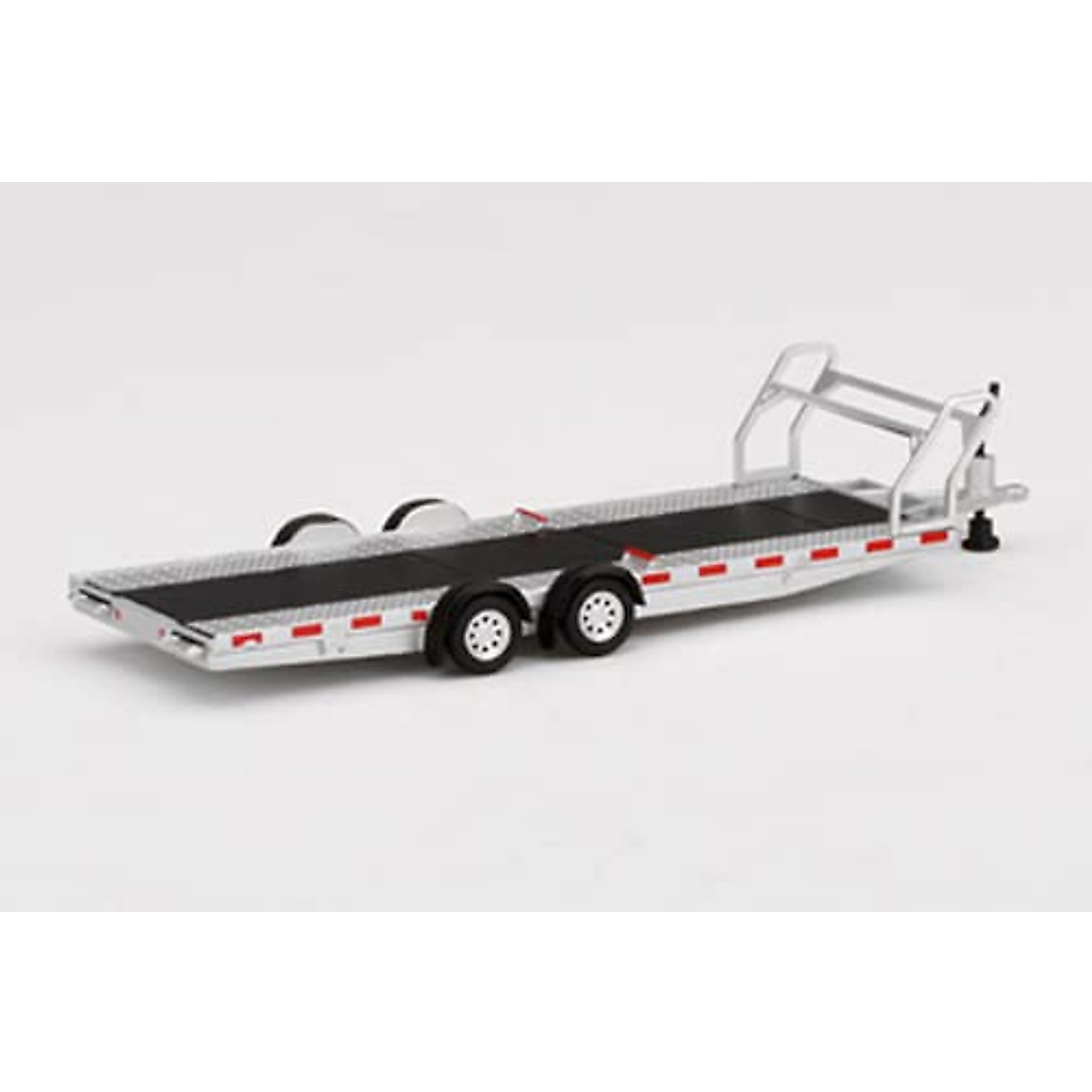 Truescale Miniatures Car Hauler Trailer Type A Silver 1/64 Diecast Model by True Scale Miniatures MGTAC15