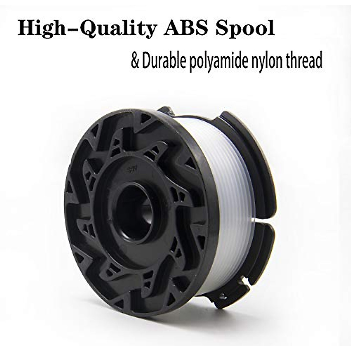 AF-100 Replacement Spool for Black and Decker String Trimmer Edger GH900 BESTA510 Weed Eater Spool Refills 30ft 0.065" Trimmer Line AF1003ZP, AF-100-3ZP, AF-100-BKP (12 Spools+ 2 Caps+2 Springs)