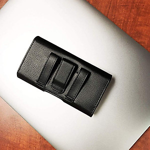 AGOZ Leather Case for Sony Xperia PRO-I, Xperia 1 III, Xperia PRO, Xperia 1 II, Xperia 10 Plus, Xperia XA2 Ultra, Xperia XA1 Ultra, Xperia C5 Ultra, Xperia T2 Ultra, Pouch Holster w/Belt Clip Loops