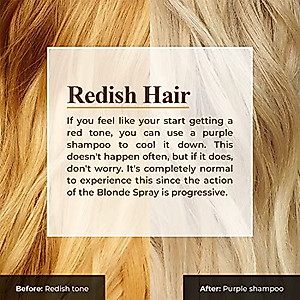 Camomila Intea Blonde Spray – Chamomile Hair Lightener with Gentle Color – No Ammonia or Parabens – 3.4oz