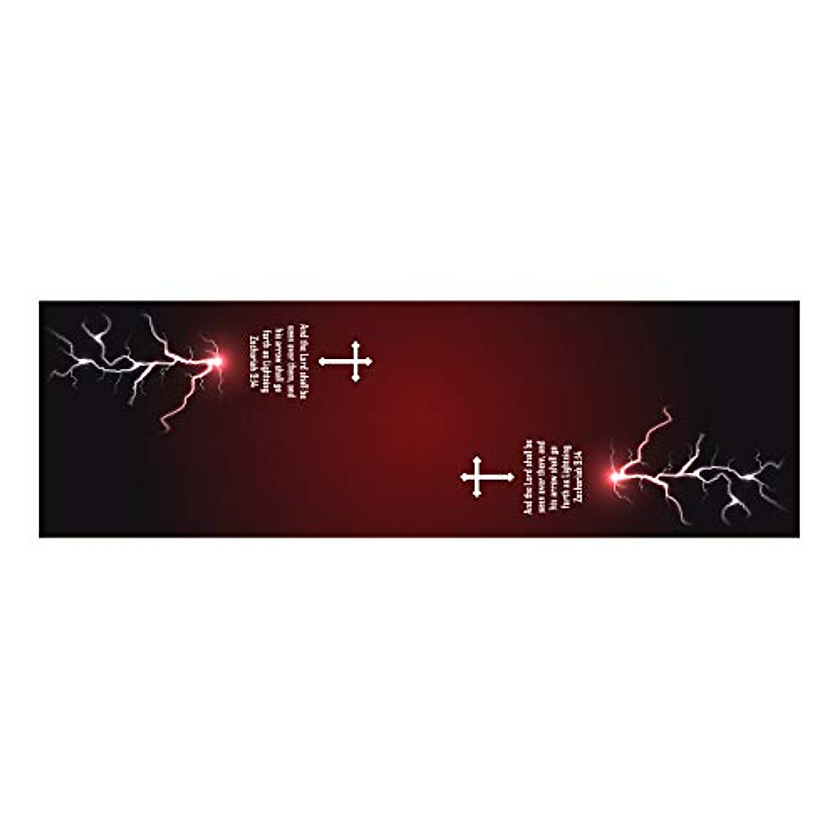 White Water Archery Lightning Bolt Cross Zechariah 9:14 Red Stabilizer Wrap 5, 1.87