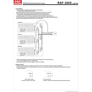 MW Mean Well RSP-3000-24 24V 125A 3000W Single Output with PFC Function Power Supply