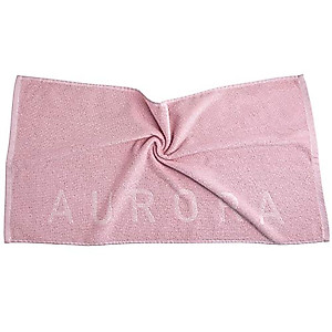 Gym Towel for Sweat - 100% Organic Cotton - Soft and Absorbent Workout Towel for Gym (31.5 X 15.75 inch)- Silver Infused Sports Towel - Yoga and Gym Towel for Women (Pink)