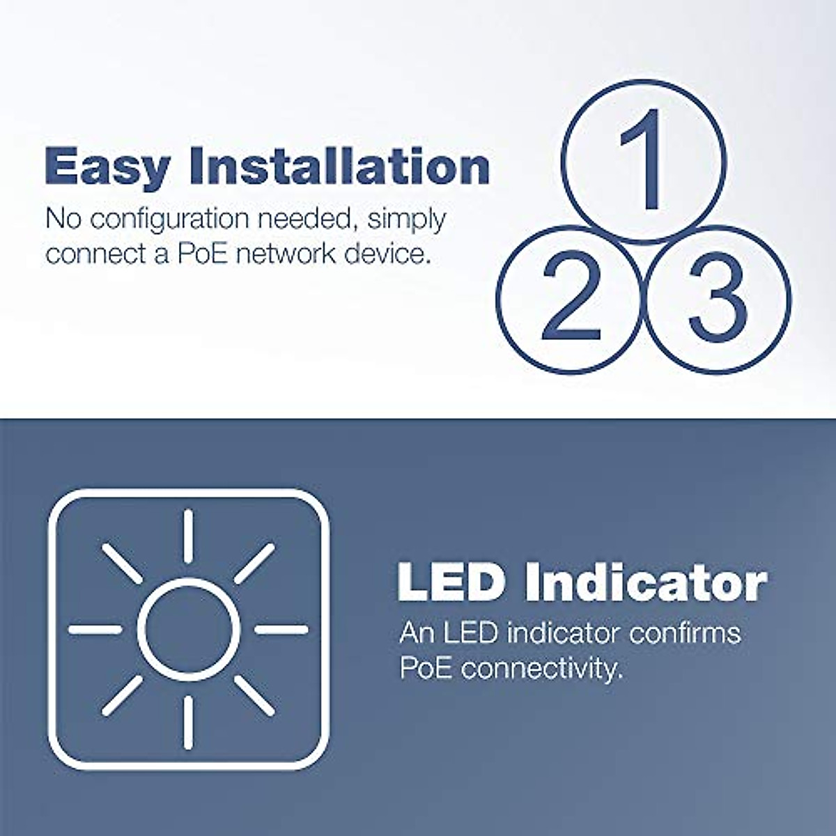 TRENDnet Gigabit Power Over Ethernet Plus Injector, PoE+ (30W) Power Network Distances Up to 100M (328 ft.), Black, TPE-115GI (Pack of 1)