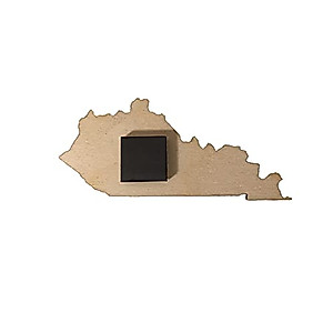 Kentucky Cutout Shape Magnet with Blue and White Kentucky Script