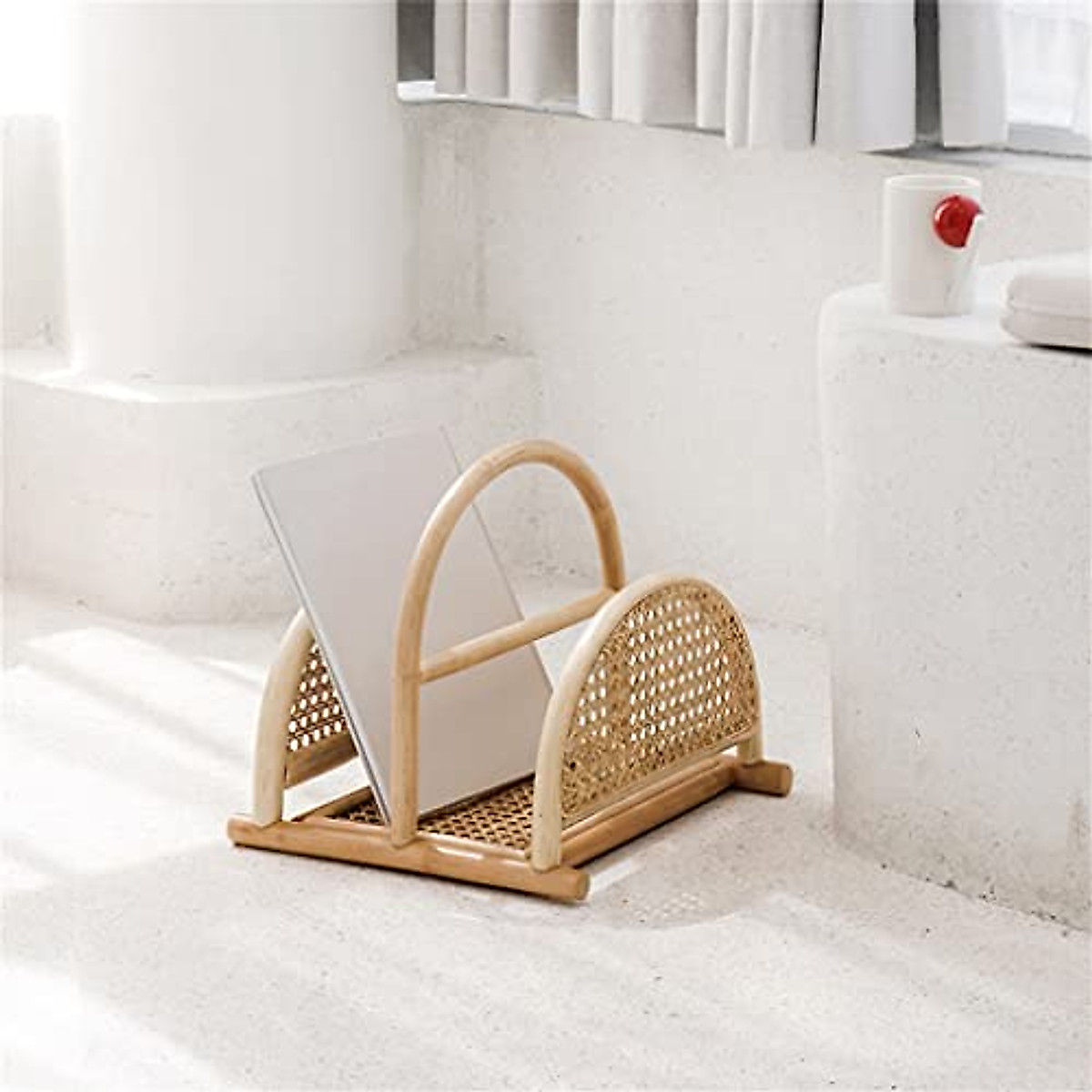 EYHLKM Nordic Magazine Rack Desktop Book Newspaper Storage Shelf Creative Display Racks Decoration