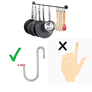 30 Pcs Silver S Hooks,Premium Stainless Steel S Hook for Hanging Kitchenware,Pots,Plants,Pans,Clothes,Cups,Pants,for Towels in Bathroom,Closet,Garden,Storage Organiser,Home Storage Hooks,Utility Hooks