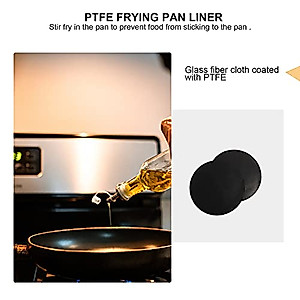 Cabilock Microwave Airfryer 6pcs Air Fryer Oven Liners Non- Stick Air Fryer Oven Mat Toaster Oven Microwave Bottom Mat Pizza Baking Pads for Air Fryers Steaming Cooking Silicone Air Fryer