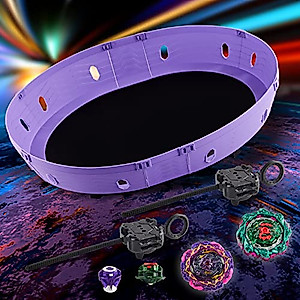 Bey Stadium Top Burst Set-Battle Game with 1Detachable Stadium, 2 Latest Style Battling Top Toys and 2 Launchers-Toy Gift for Boys Kids Ages 6 7 8 9 10 11 12 Years Old