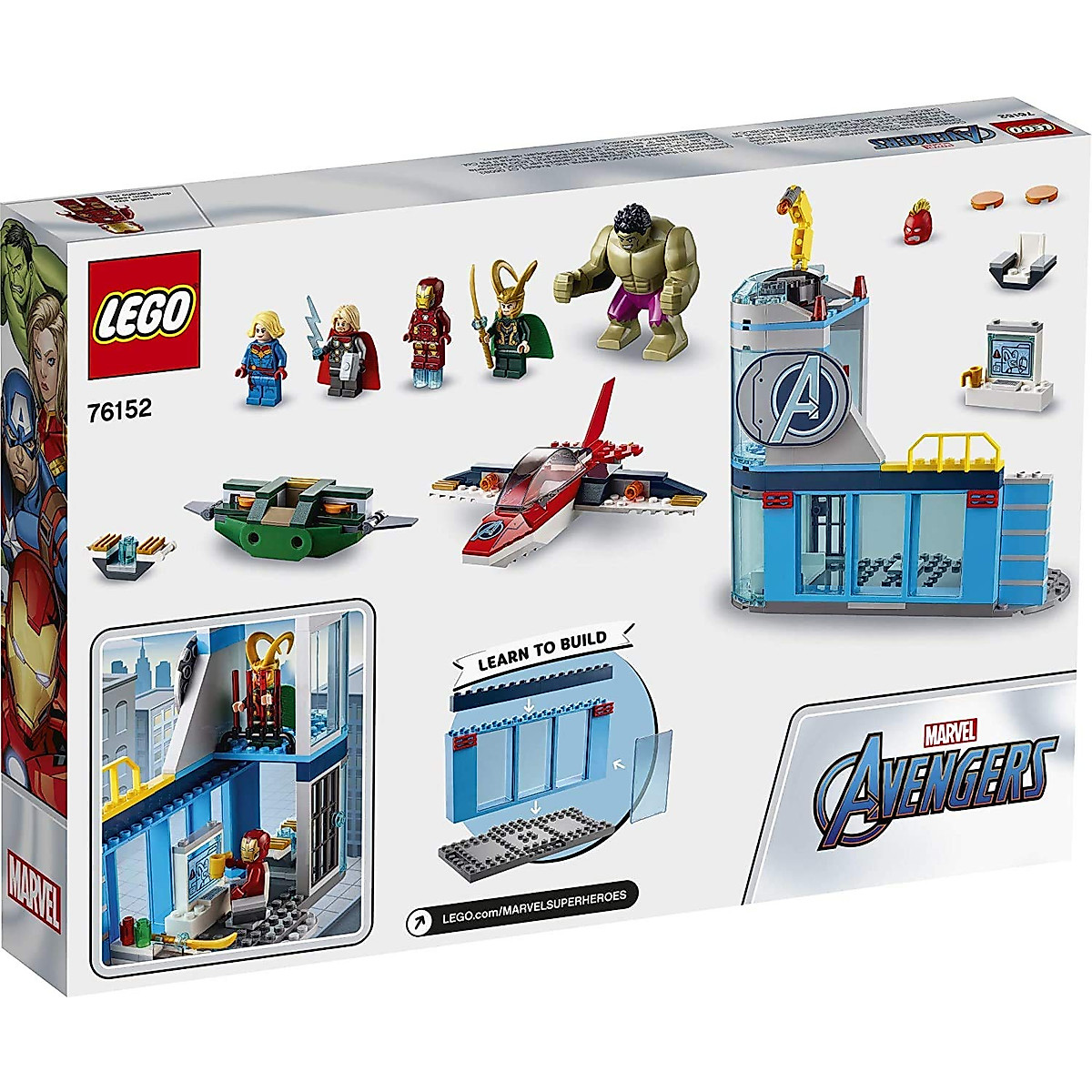 LEGO Marvel Avengers Wrath of Loki 76152 Building Toy with Marvel Avengers Minifigures and Tesseract; Great Gift for Kids Who Love Captain Marvel, Iron Man and Thor (223 Pieces)