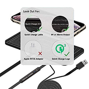 Wireless Car Charger DIY Charging Pad Fast 15W 10W 7.5W Quick Charge Adapter for iPhone 14 13 12 Mini 11 Pro Max 8 Plus X XR Xs Airpods LG Samsung Note 10 Galaxy Buds S9 S10 S20 S21 S22 Android Phones