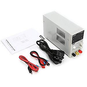 IPSXP DC Power Supply Variable, Adjustable Switching Regulated Power Supply（0-30 V 0-5 A）, KPS1202D Adjustable Switching Regulated DC Power Supply Digital, Data Hold - 220V with Alligator Leads