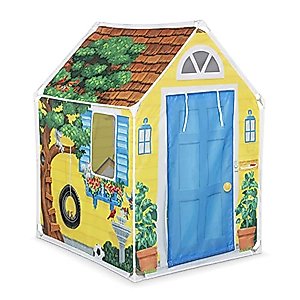 Melissa & Doug Cozy Cottage Fabric Play Tent and Storage Tote