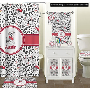 RNK Shops Personalized Dalmation Waste Basket - Double Sided (Black)