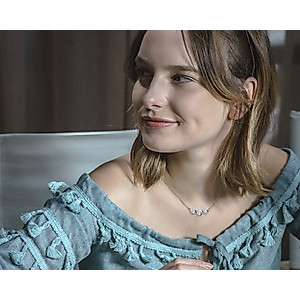 AINUOSHI Sterling Silver Moissanite Tennis Necklaces for Women, Pendant Necklace 925 Sterling Silver 18K Gold Plated Jewelry Anniversary Birthday Graduation Gifts for Her Wife Girlfriend