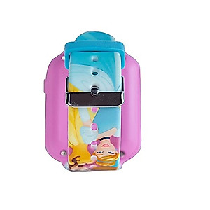 Accutime Disney's Princess Kids' Touchscreen Interactive Smartwatch, Built in Selfie-Camera, Easy-to-Buckle Strap, Model: PN4258AZ