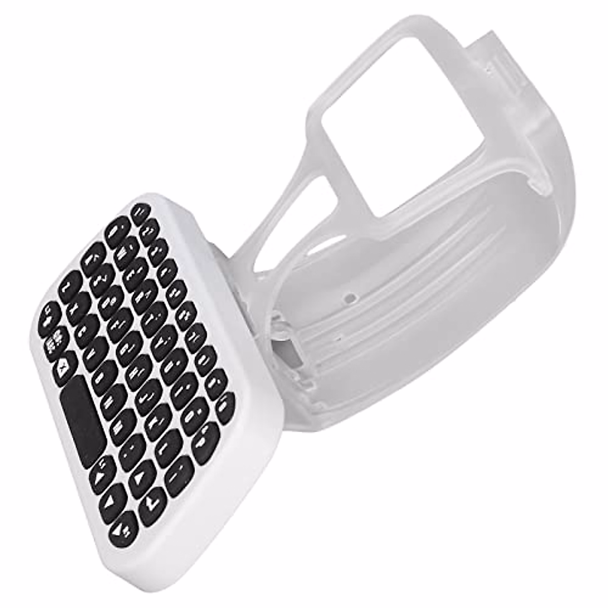 DAUERHAFT Wireless Controller Keyboard, LED Indicator Gamepad Wireless Bluetooth Chatpad Plug and Play White ABS Ergonomic for Typing