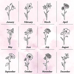 Party-rainday Bridesmaid Proposal Gifts Custom Leather Jewelry Box, Birth Flower Travel Jewelry Case Ring Box, Personalized Jewelry Organizer (Champagne)