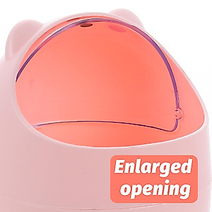 Garneck Desktop Trash Can Office Containers with Lids Computer Trash Can Desktop Garbage Can Slim Trash Can with Lid Wastebaskets Mini Trash Bin Plastic Trash Can for Table Swing Car