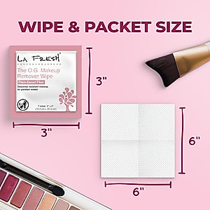 La Fresh Makeup Removal Facial Cleansing Wipes, Waterproof, 50 Count - Skin Care Travel Essentials