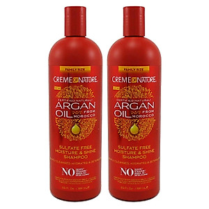 Creme Of Nature Argan Oil Shampoo Sulfate-Free 20oz (591ml) (2 Pack)