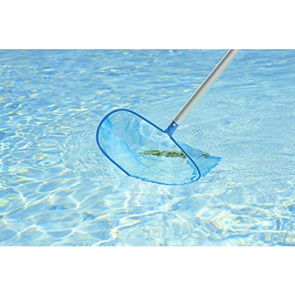Poolmaster 18215 Basic Aluminum Leaf Rake, Medium, Blue
