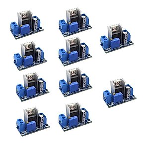 HiLetgo 10pcs LM317 DC-DC Converter Buck Step Down Circuit Board Module Linear Regulator LM317 Adjustable Voltage Regulator Power Supply