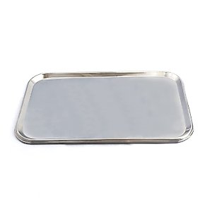 DDP Flat Type Instrument Tray, Stainless Steel, 19" X 12-1/2" X 5/8"