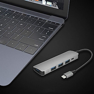 Milisten 1pc Splitter USB a hub Computer USB hub Portable Data hub Multifunction HUB Adapter USB hubs Laptop Adapter USB C Hub Adapter multiport USB hub Camera Divider Aluminum Alloy