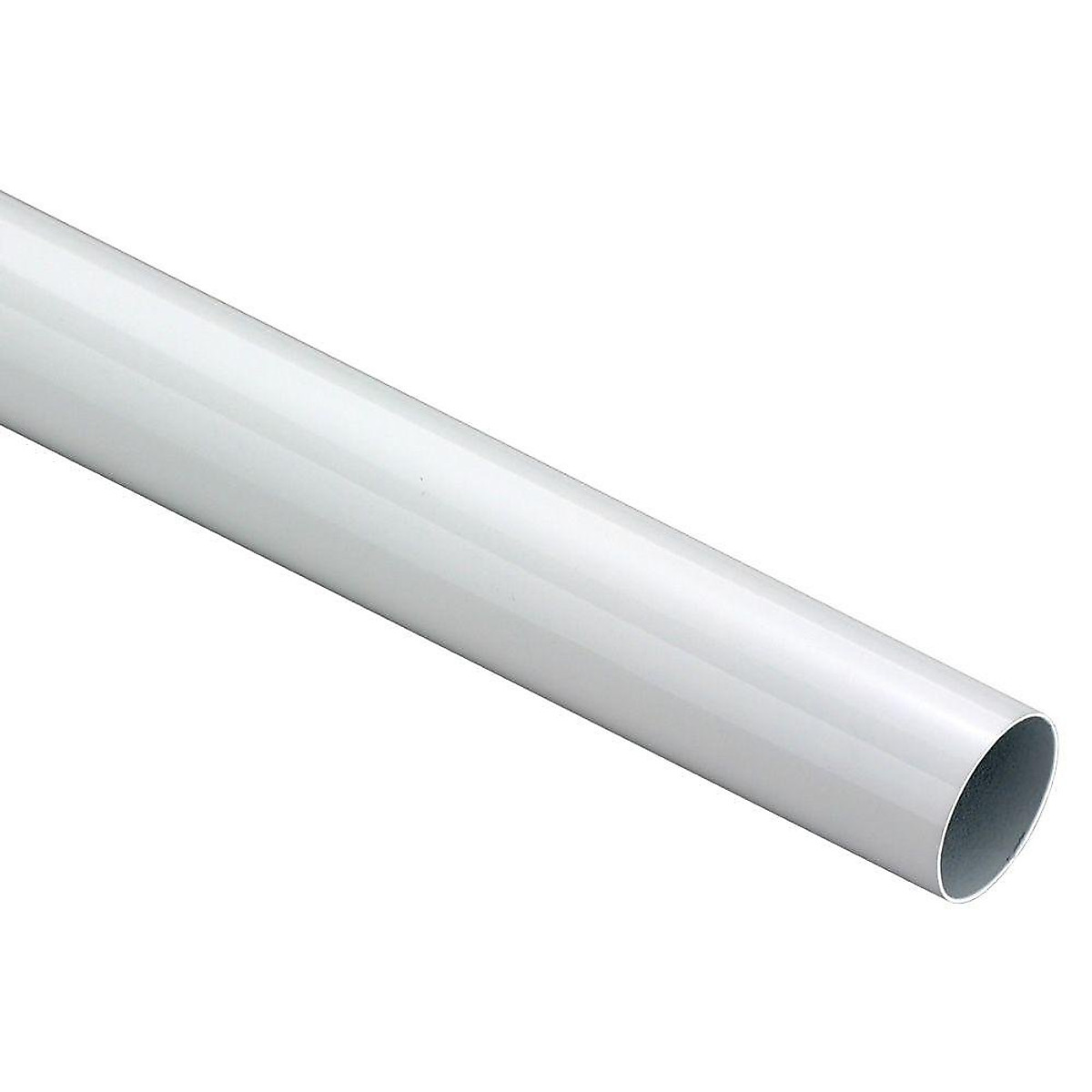 Lido Designs 72 in. x 1-5/16 in. White Powder Coated Steel Closet Rod