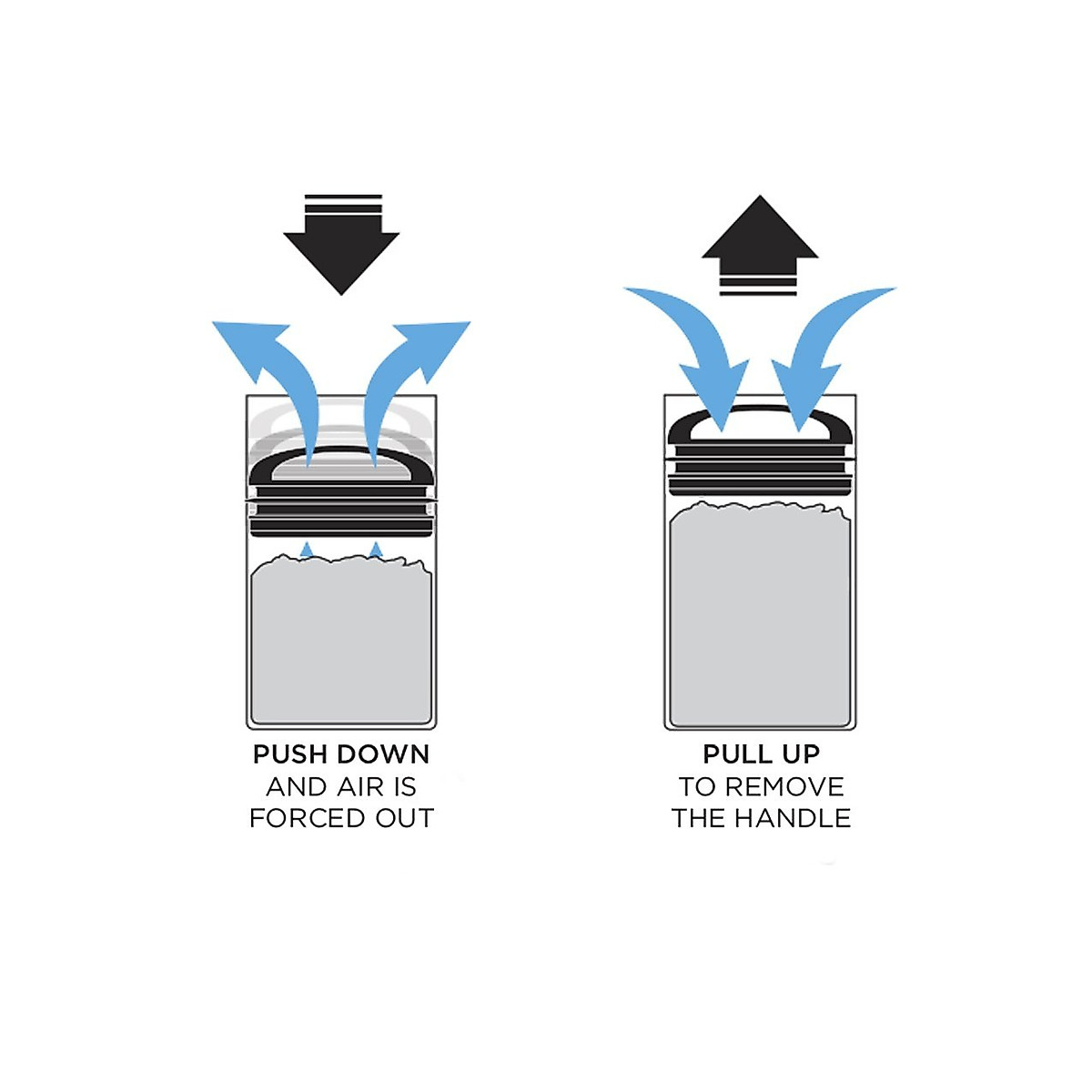 Prepara Evak Compact Glass Food Storage, 24 Ounce, Black