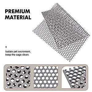 balacoo Rabbit Feet Pad Plastic Cage Mat Pet Floor Mats Bunny Hole Leak Water Pads for Pet Cats Dogs Hamster Rat Chinchilla Guinea Pig Small Animals